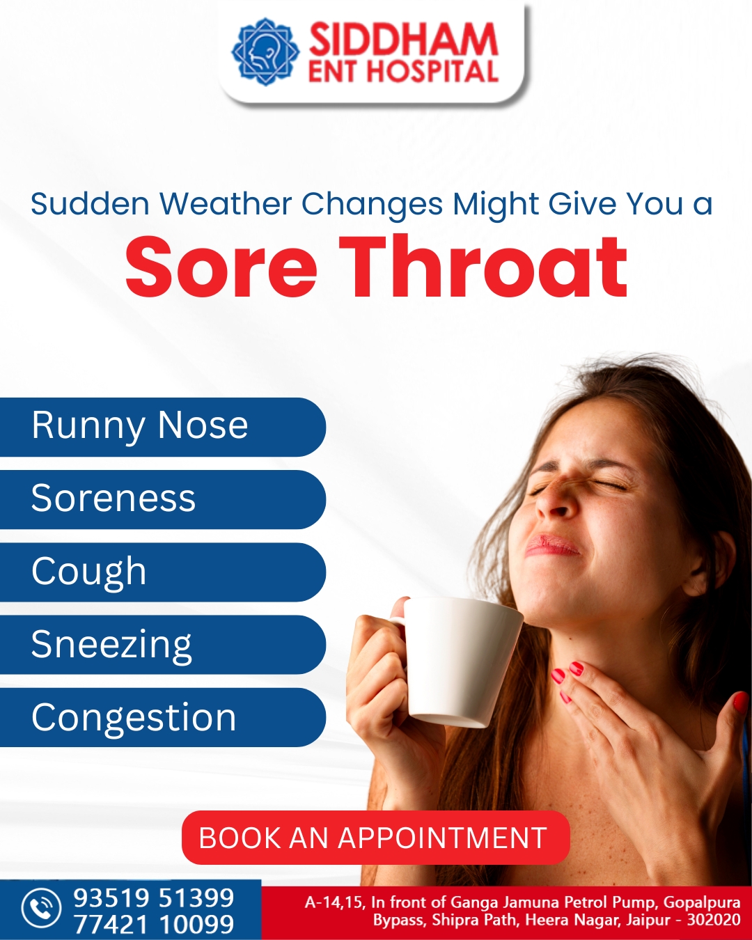 How Sudden Weather Changes Can Lead to a Sore Throat | SIDDHAM ENT ...