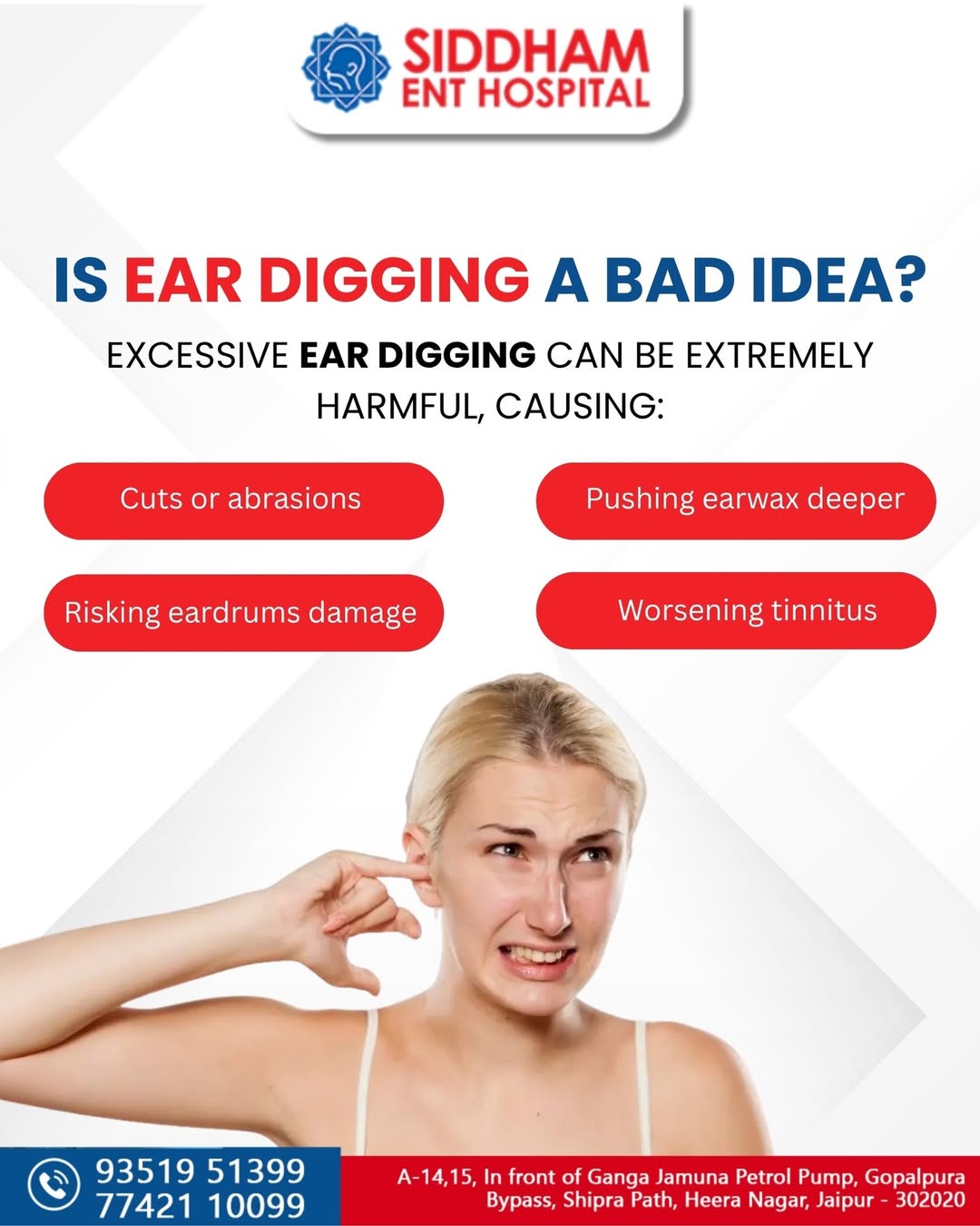 Is Ear digging A Bad Idea? | SIDDHAM ENT HOSPITAL | Best ENT Hospital ...